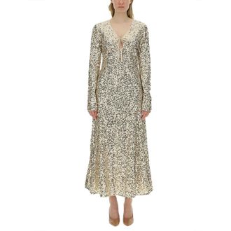 Rotate Rotate Birger Christensen, Femme, Robes, Bleu, Taille: 36 FR Maxi Robes
