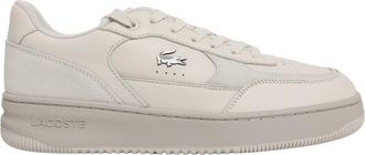 Lacoste Leichte Leder-Sneaker Ace mit kleinem Krokodil-Aufn&auml;her in
