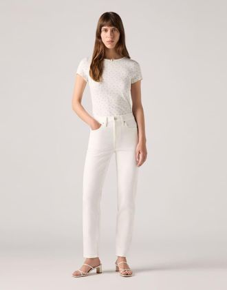 Levi's 724 - Jean droit &agrave; taille haute - Neutre-Blanc