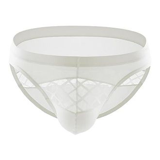 Generic Short en maille de soie pour homme - Taille &eacute;lastique - Sous-v&ecirc;tements grande taille - V&ecirc;tements de nuit respirants - &Eacute;vacuation de lhumidit&eacute; - Culott