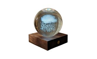 gingko Bernsteinfarbenes Kristalllicht, 3D-Laser, Regenwolke