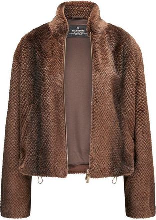 Milestone Fellimitatjacke MSAllegra Fedriger Kunstpelz mit Degrad&eacute;-Farbverlauf & Satinfutter