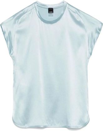 Pinko Pinko, Femme, Blouses et Chemises, Bleu, Taille: 36 FR Farida Blouse