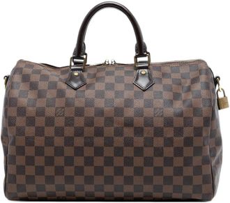 Louis Vuitton Hobo Bags - Damier Ebene Speedy Bandouliere 35 - Gr. unisize - in Braun - f&uuml;r Damen