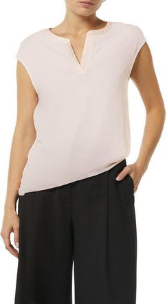 Comma T-Shirt mit Satinblende