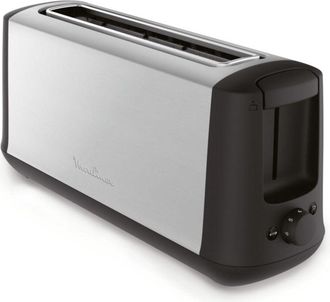 Moulinex Subito Toaster schwarz und geb&uuml;rsteter Edelstahl - Moulinex
