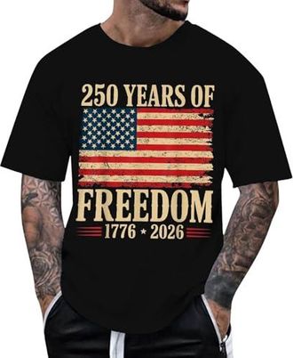 Generico T-shirt d&eacute;t&eacute; oversize &agrave; manches courtes classique vintage &eacute;l&eacute;gant et sportif &agrave; col rond pour homme, U - Noir, XXL