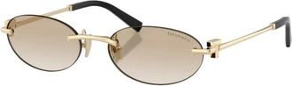 Tiffany & Co. unisex, Accessoires, Jaune, Taille: 56 MM Oval Lunettes de soleil