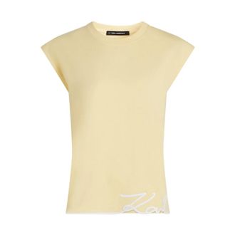Karl Lagerfeld Tank Top Hem - - Tops - Damen - Gelb - S