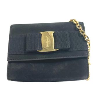 Ferragamo Pre-owned Leder Schultertasche - - Pre-owned - Damen - Schwarzk - ONE SIZE