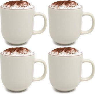 Com-Four 4x tasse &agrave; caf&eacute; XL - grande tasse &agrave; caf&eacute; au design intemporel - cafeti&egrave;re de 500 ml - tasse jumbo lavable au lave-vaisselle