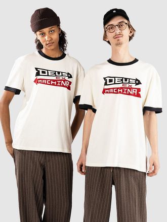 Deus Arrows Ringer T-Shirt pristine white