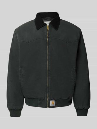Carhartt Work in Progress Jacke mit Rei&szlig;verschluss und Label-Detail Modell Santa Fe