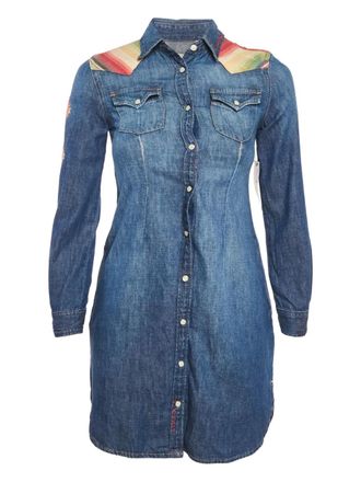 Ralph Lauren robe courte brodée - Bleu