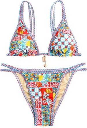 Generic Maillot de Bain Femme Bikini Sexy Ensemble Bikini D&eacute;grad&eacute; Femme, Deux Pi&egrave;ces Sexy en Style Boho pour la Plage et l&Eacute;t&eacute;