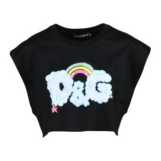 Dolce & Gabbana Femme, Tops, Noir, Taille: 44 FR T-shirts