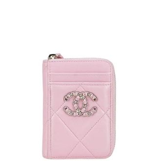 Chanel Pre-owned Stoff Portemonnaie - - Pre-owned - Damen - Rosa - ONE SIZE