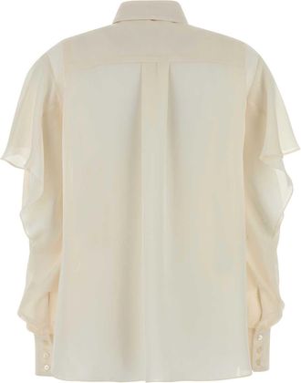 sacai Ecru Exterior: Polyester Camicie Shirt