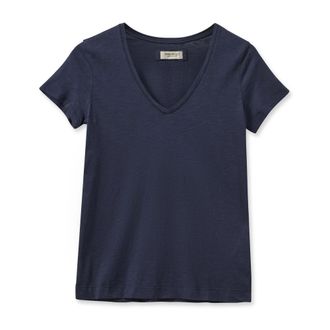 Mos Mosh MOS Mosh - Haut de tee-shirt en V bleu marine - Femme - Tops - Bleu - Taille: 36 FR