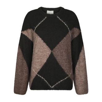 Neo Noir Rundhals-Strickware - - Knitwear - Damen - Braun - S
