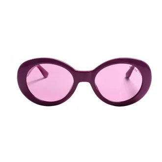 Guess Ovale Acetat-Sonnenbrille f&uuml;r Frauen - - Accessories - Damen - Lila - ONE SIZE