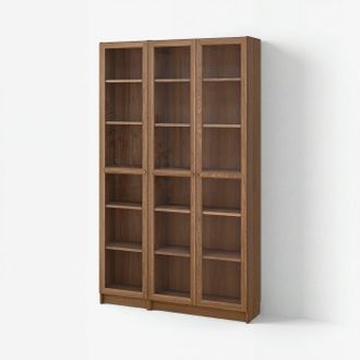 IKEA BILLY / OXBERG Regalkombination mit Vitrinent&uuml;ren