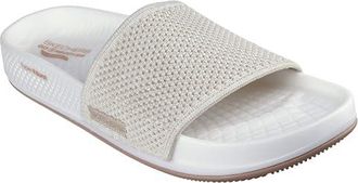 Skechers Femme on-The-go Arch Fit Hyper Slide W/Heather Knit Sandale Glissante, Naturel, 37 EU
