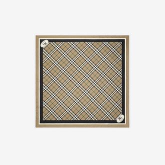Burberry Foulard en soie Check Knight
