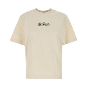 Burberry Graphic Logo Baumwoll-T-Shirt - - Tops - Damen - Beige - XS