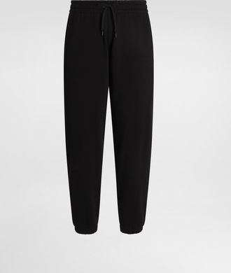 Dolce & Gabbana Jogginghose Aus Stretchjersey Mit Stickerei - Mann Hosen Und Shorts Schwarz 44