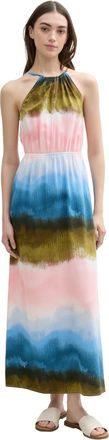 Tom Tailor Damen 1046646 Kleid, 37835-Watercolor Print, XL