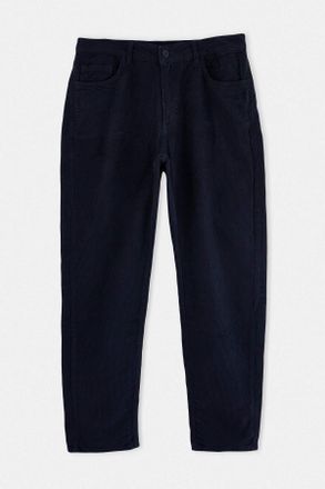 Trendyol MAN Herren Dunkelblau Einfarbig Gerade Normale Taille Hosen