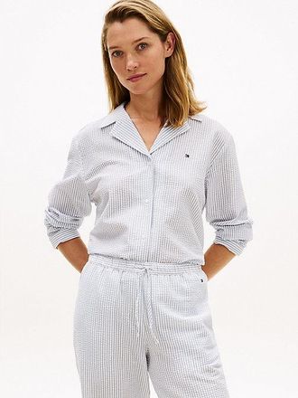Tommy Hilfiger Chemise de pyjama Essential en seersucker