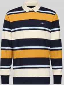 GANT Sweatshirt mit Polokragen und Label-Stitching