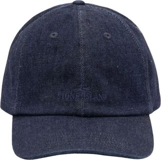 Stone Island Homme, Accessoires, Bleu, Taille: ONE Size Denim Cap