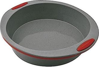 Jata Hogar MC65 Backform und K&uuml;che, Silikon, Grau/Rot, 23 cm