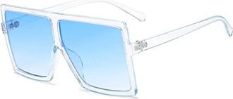 Generic Lunettes de soleil à monture carrée surdimensionnée 2025 pour hommes et femmes, lunettes de soleil pour vacances en plein air (couleur : C, taille : m