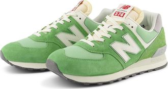New Balance Unisex 574 V2 70s Racing Sneakers, Schnittlauch/Meersalz, 44 EU