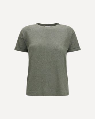 Brunello Cucinelli Cashmere glitter T-shirt Female XS