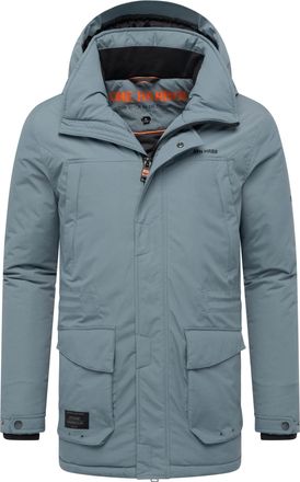 Stone Harbor Herren Parka Wadiim mit Kapuze & Zwei-Wege-Rei&szlig;verschluss