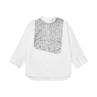 Munthe Femme, Blouses et Chemises, Blanc, Taille: 40 FR Blouse