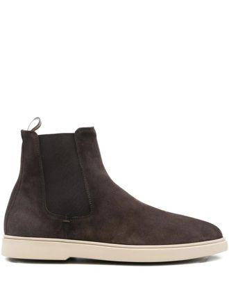 Officine Creative bottines chelsea Muskrat en daim - Marron
