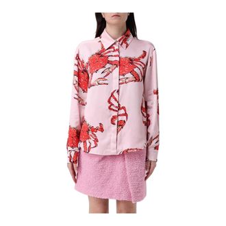 Msgm Msgm, Damen, Blusen & Hemden, Rosa, XLGr&ouml;&szlig;e