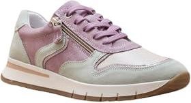 Pediconfort Baskets Zip et Lacets Bicolore - Femme - Taille : 42 - Couleur : Multicolore Pistache
