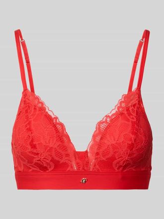 HUGO BOSS Bralette mit Spitzenbesatz Modell TRIANGLE_BLOSSOM
