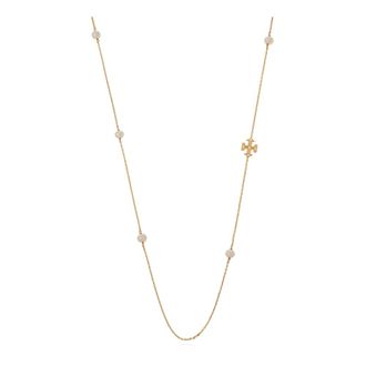 Tory Burch Halskette mit Perlen - - Accessories - Damen - Gelb - ONE SIZE