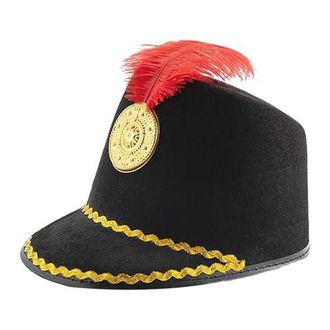 Generic Ein Freund F&uuml;rs Leben Hat with Hat Cos Guard Hat Drum High Top Cap Cowboy Accessoires Set (Black, One Size)