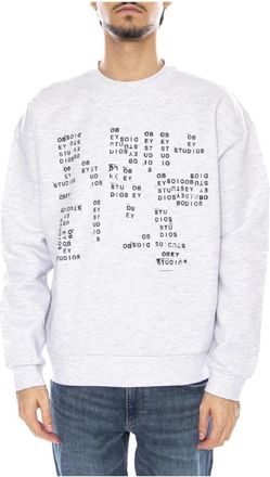 Obey Homme, Sweatshirts et sweats &agrave; capuche, Gris, Taille: S SweaT-shirts