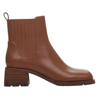 Estro & Luminara Femme, Chaussures, Brun, Taille: 35 EU Bottines Chelsea à talons bas