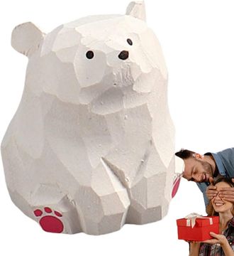 Generic Holzfiguren, Schreibtisch, B&auml;r aus Holz, Ornament f&uuml;r Tisch, Miniatur f&uuml;r den Au&szlig;enbereich, f&uuml;r Couchtisch,, Wohnheim-Design und Liebe Z